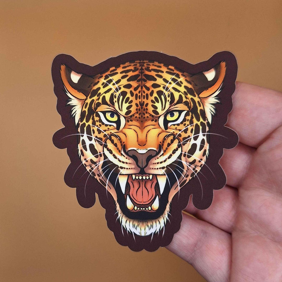 Roaring Jaguar Decal - Vinyl Sticker - Matte - Etsy
