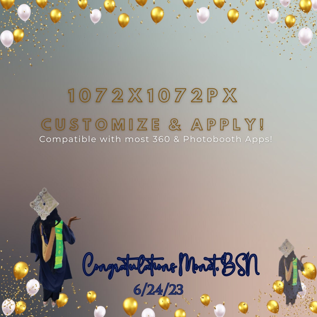 Customizable 360 Video Booth & Photo Booth Graduation Celebration ...