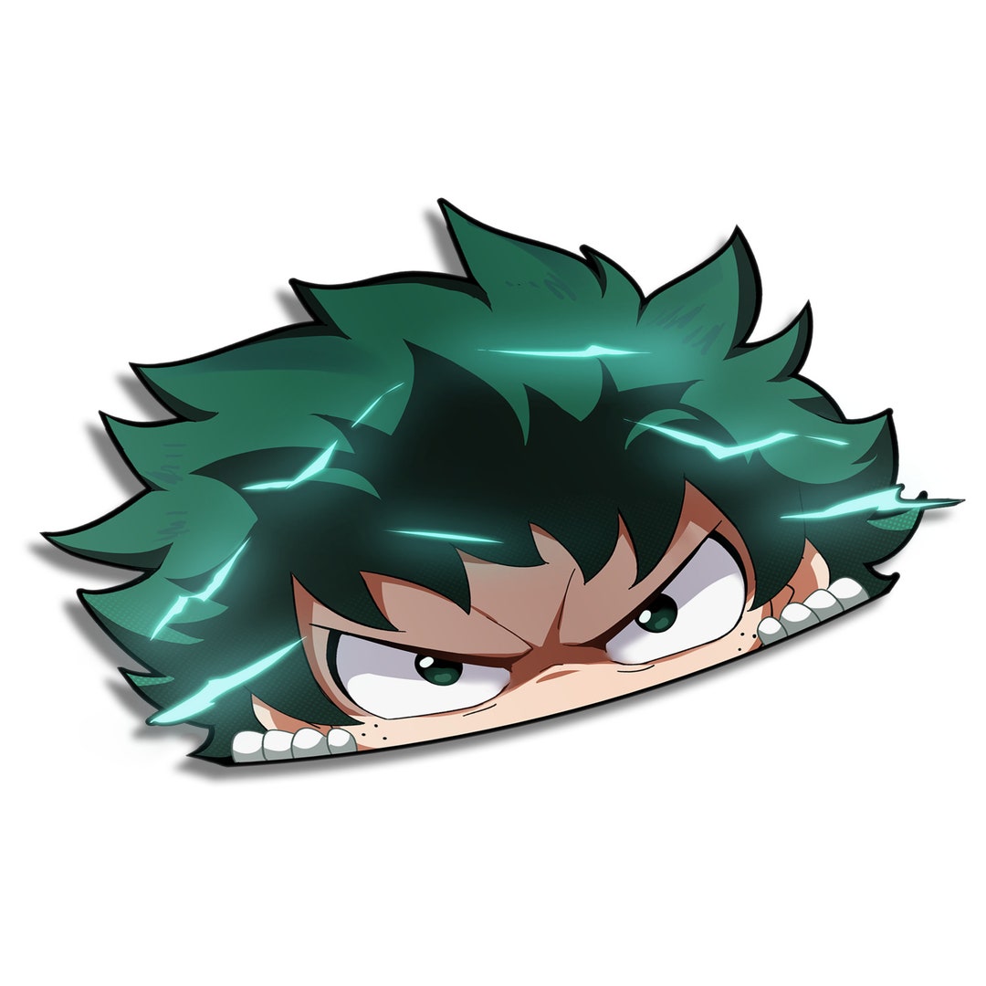MHA One for All Peeker | Anime | Sticker | Decal | Kawaii | Quirk - Etsy