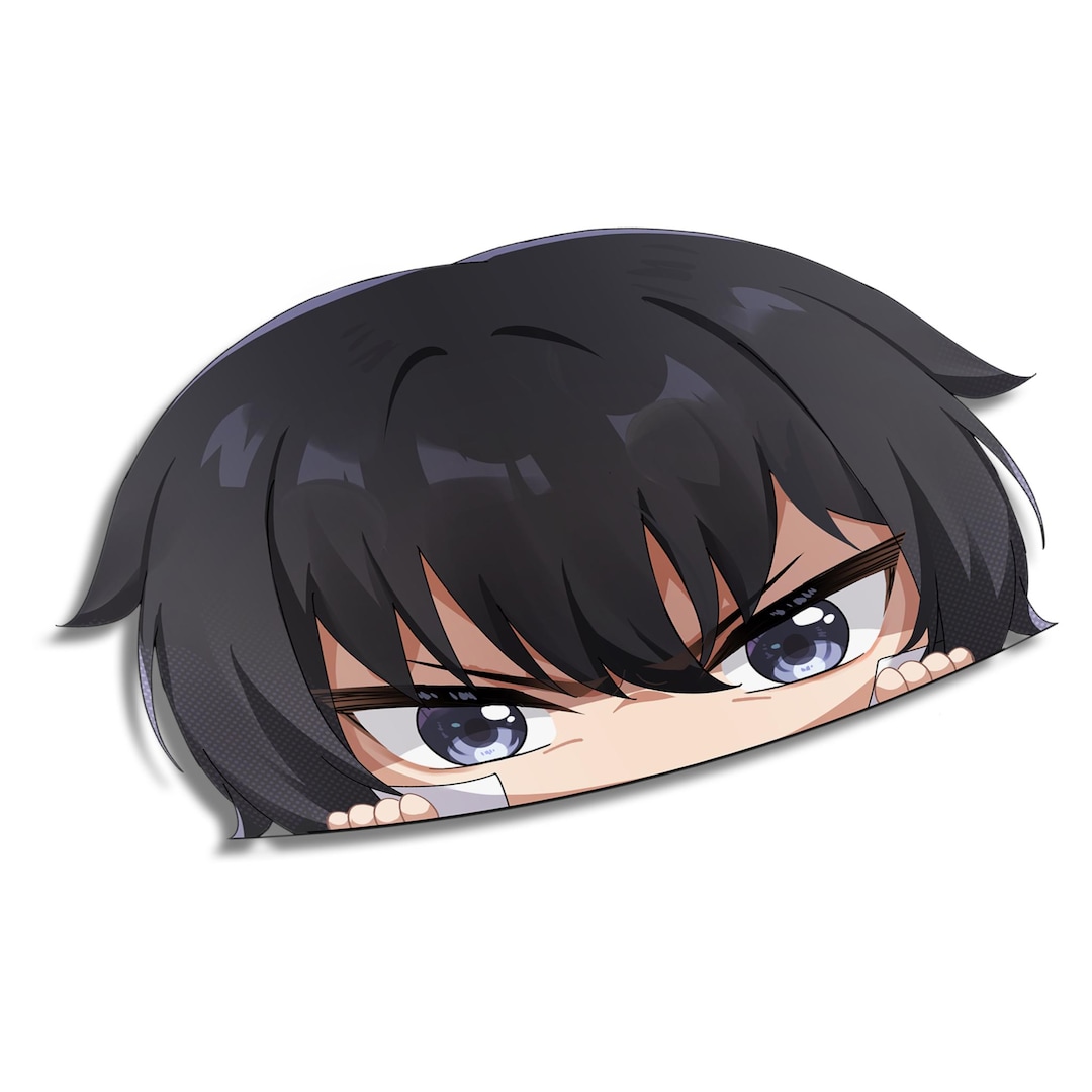 Sung Jinwoo Peeker | Anime | Sticker | Decal | Chibi | Solo Leveling - Etsy