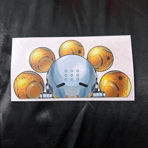 Overwatch Zenyatta Peeker | Sticker | Kawaii | Cute | Support - Etsy