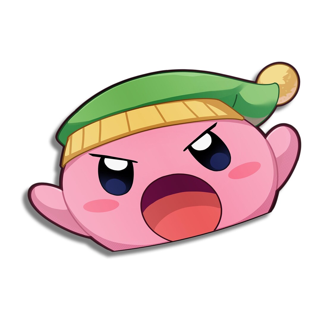 Sword Kirby Peeker | Kawaii | Chibi | Power up | Sticker - Etsy