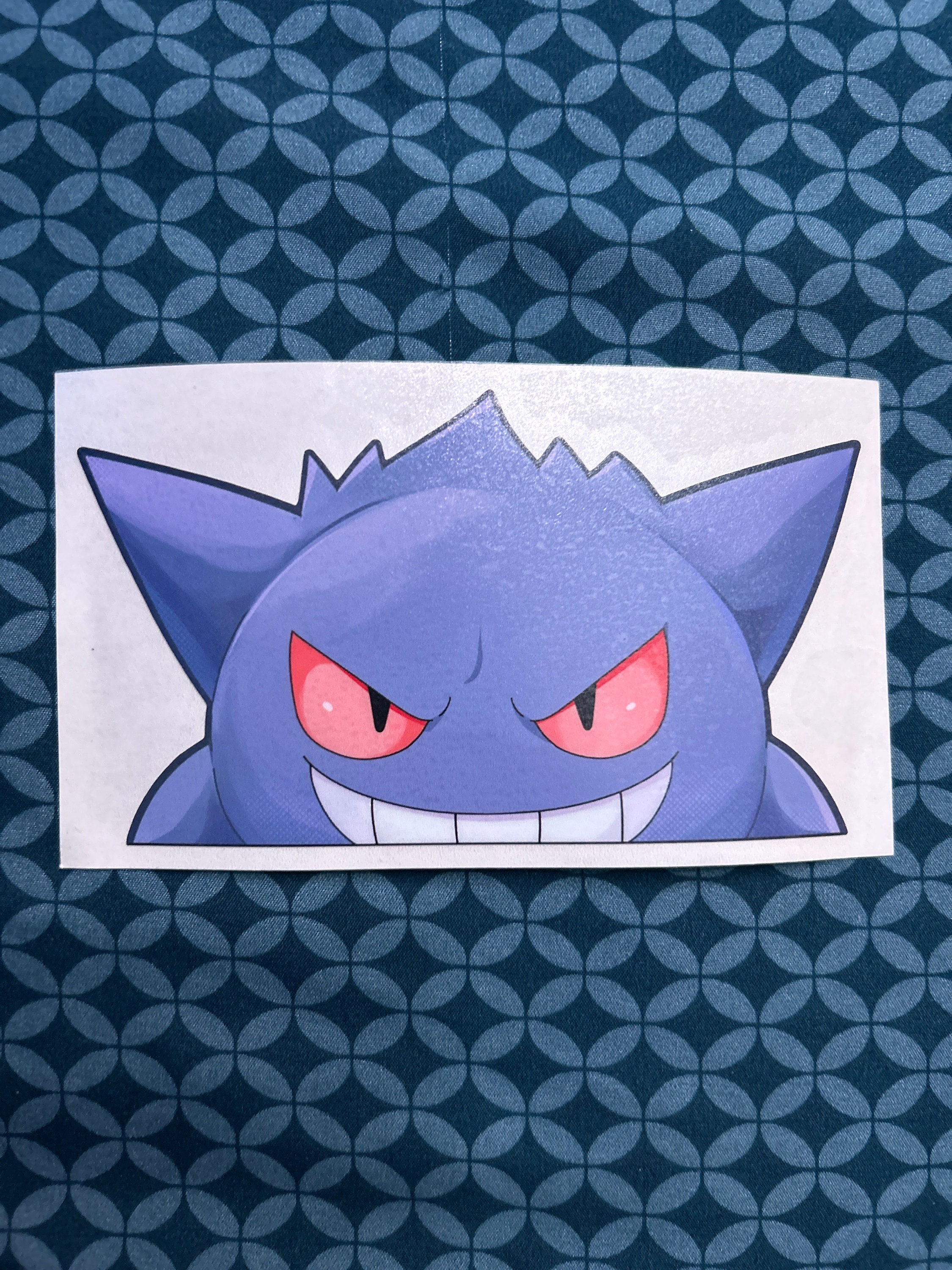 Pokemon Gengar Peeker Sticker Ghost Decal Anime - Etsy