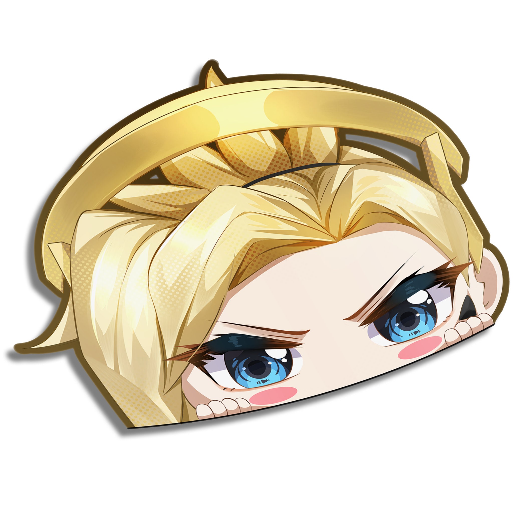 Overwatch Mercy Peeker Sticker: Anime Kawaii Support - Etsy