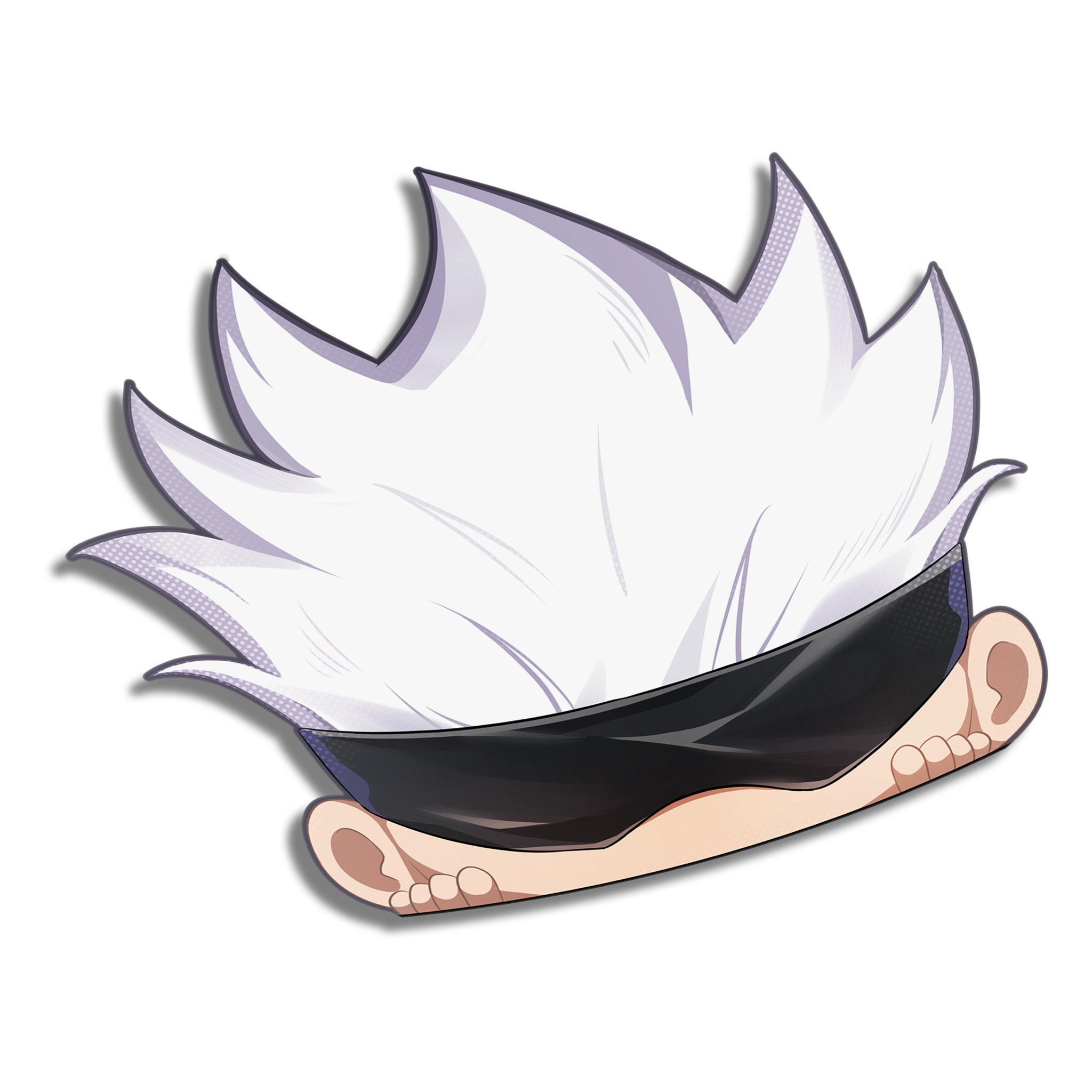 Gojo Peeker Sticker Anime Jujutsu Kawaii Cute - Etsy
