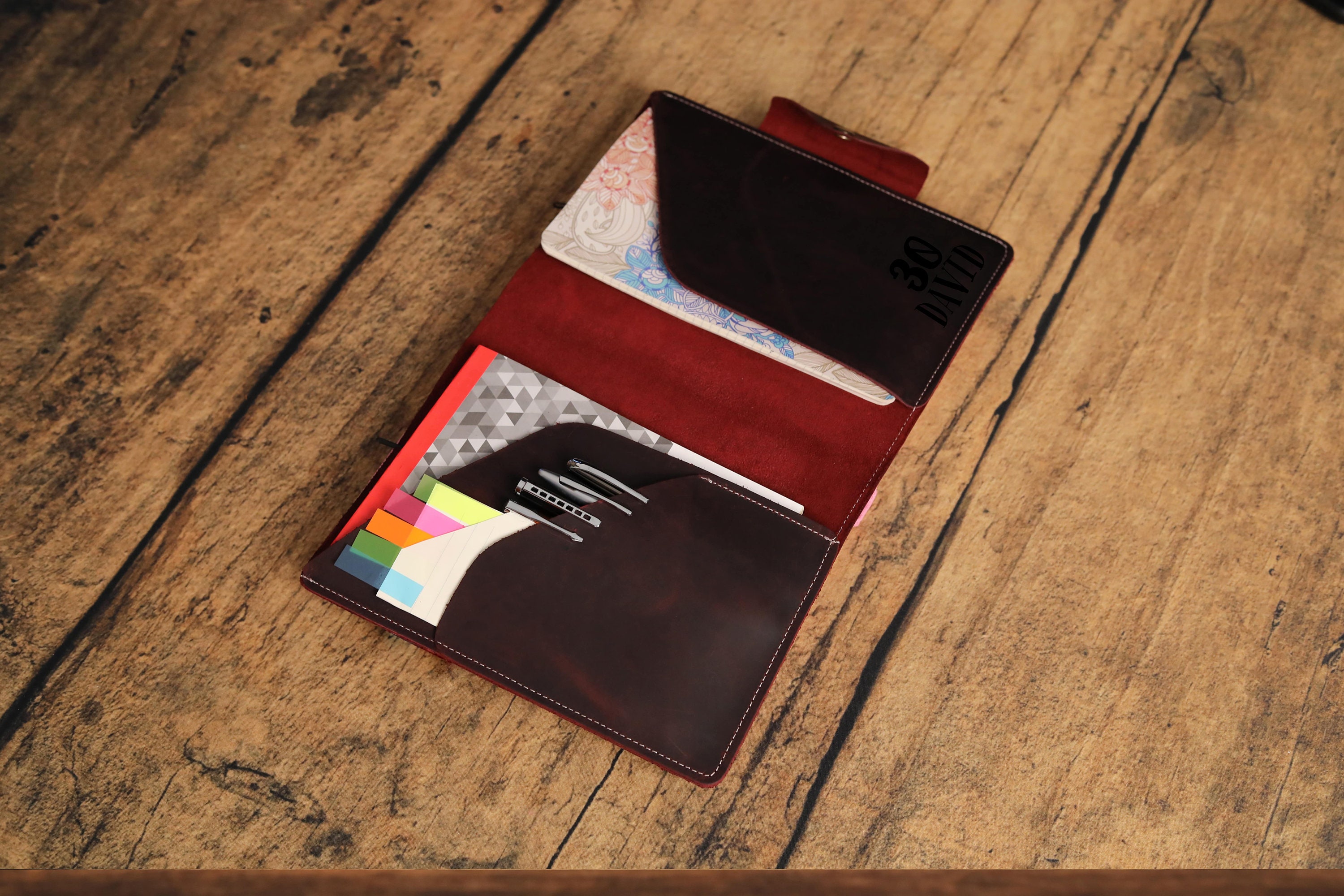 Personalized Leather Portfolio, Personalized Portfolio for Women ...