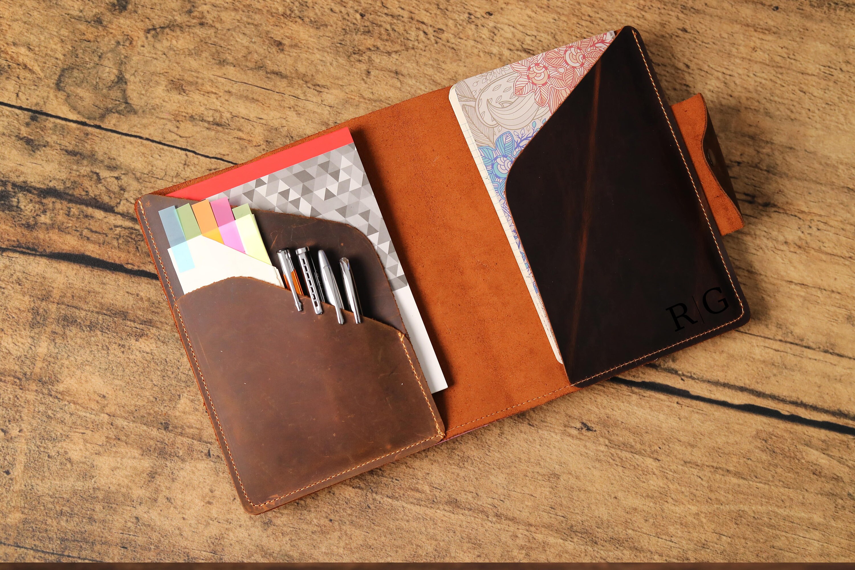 Personalized Leather Portfolio, Personalized Portfolio for Women ...