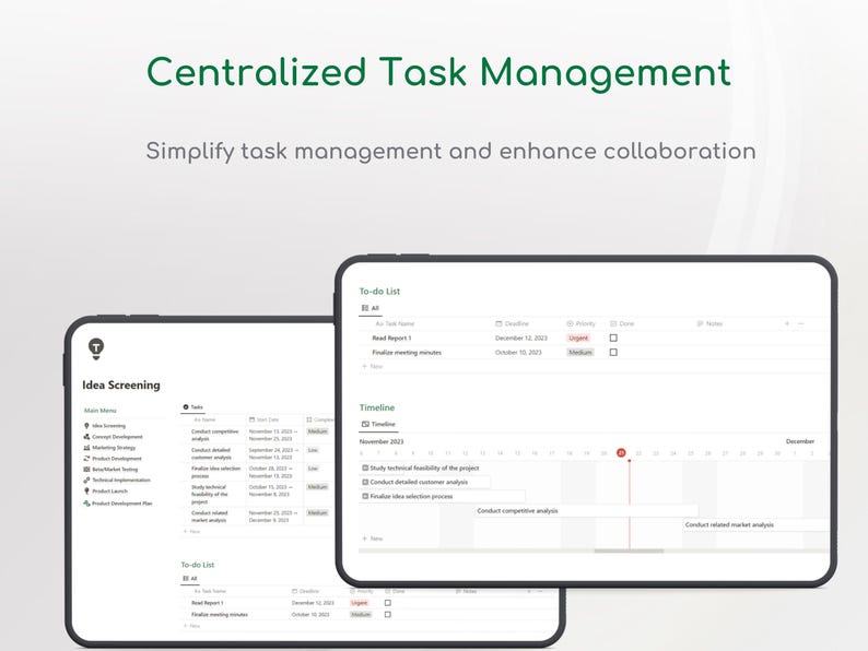 Notion Template Product Development, Product Roadmap, Product Planner ...