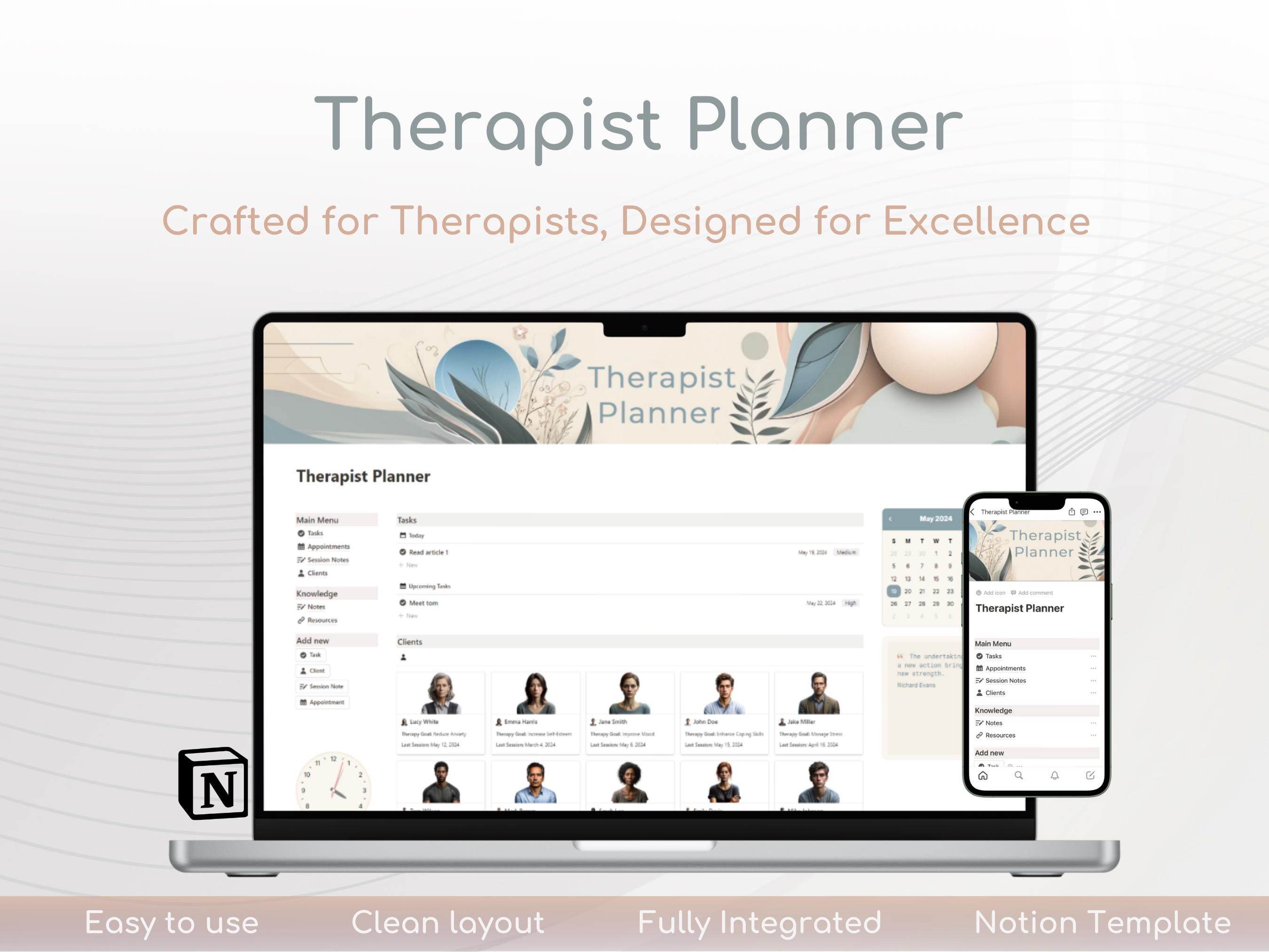 Therapist Planner, Therapist Notebook, Therapist Journal, Therapist ...