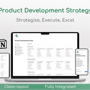 Notion Template Product Development, Notion Product, Product Roadmap ...