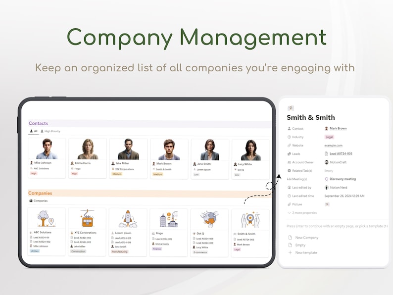 Sales CRM | Client Tracker | CRM Template | Lead Tracker | Sales ...