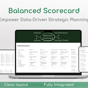 Notion Template Balanced Scorecard, Business Planner, Notion Strategy ...