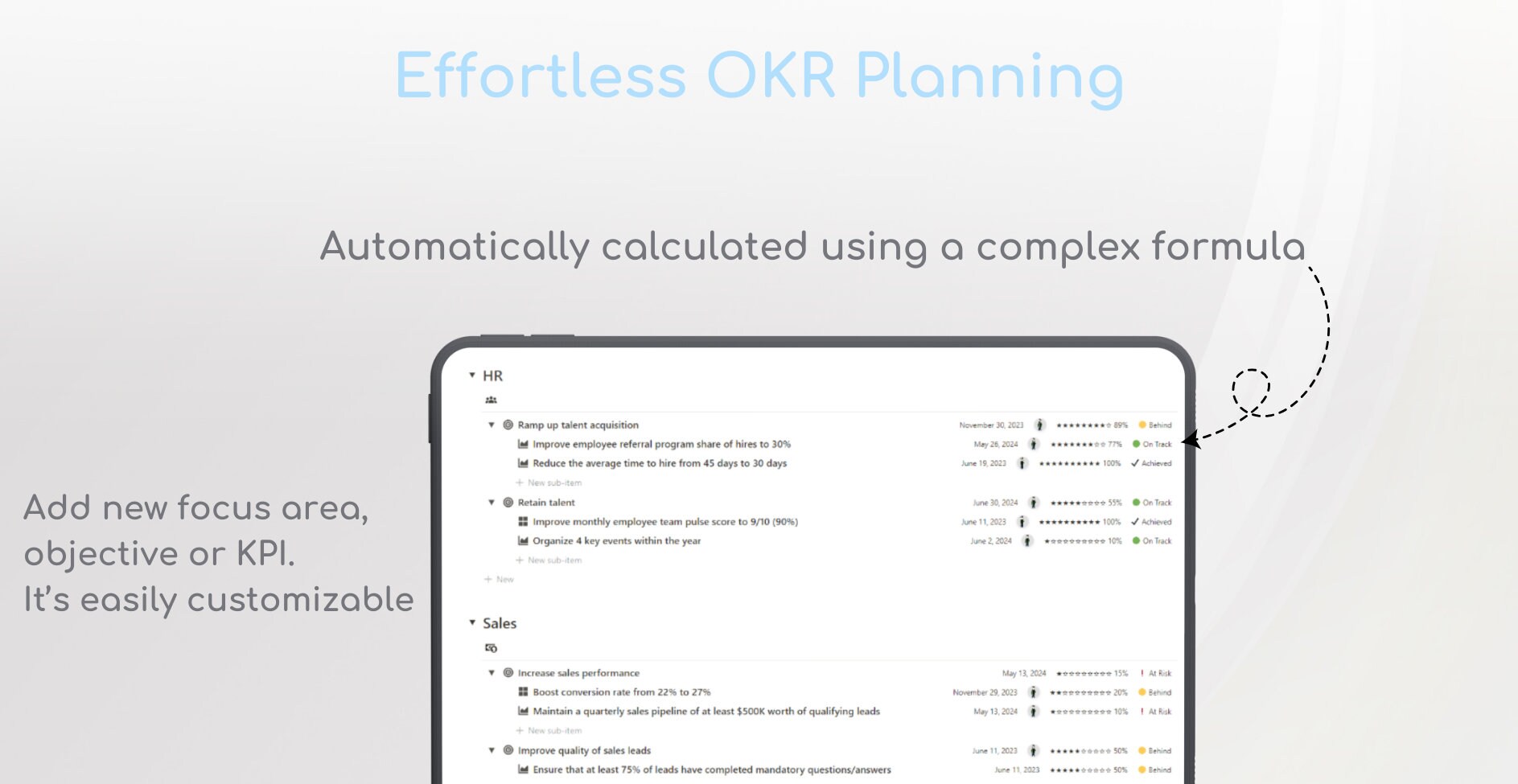 Notion Template OKR | OKR Template | Business Template | OKR Tracker ...