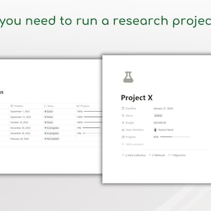 Research Planner, Phd Planner, Academic Planner, Academic Digital ...