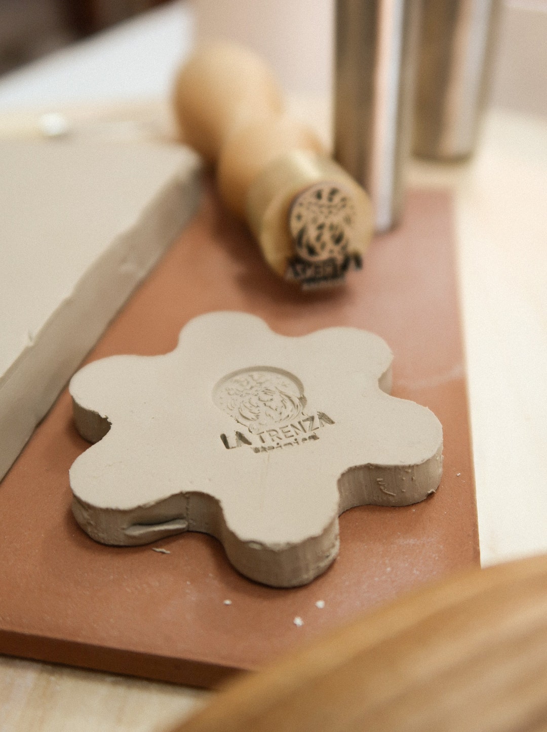 Custom Pottery Stamp Personalized Embosser Clay Stamp Custom Polymer ...