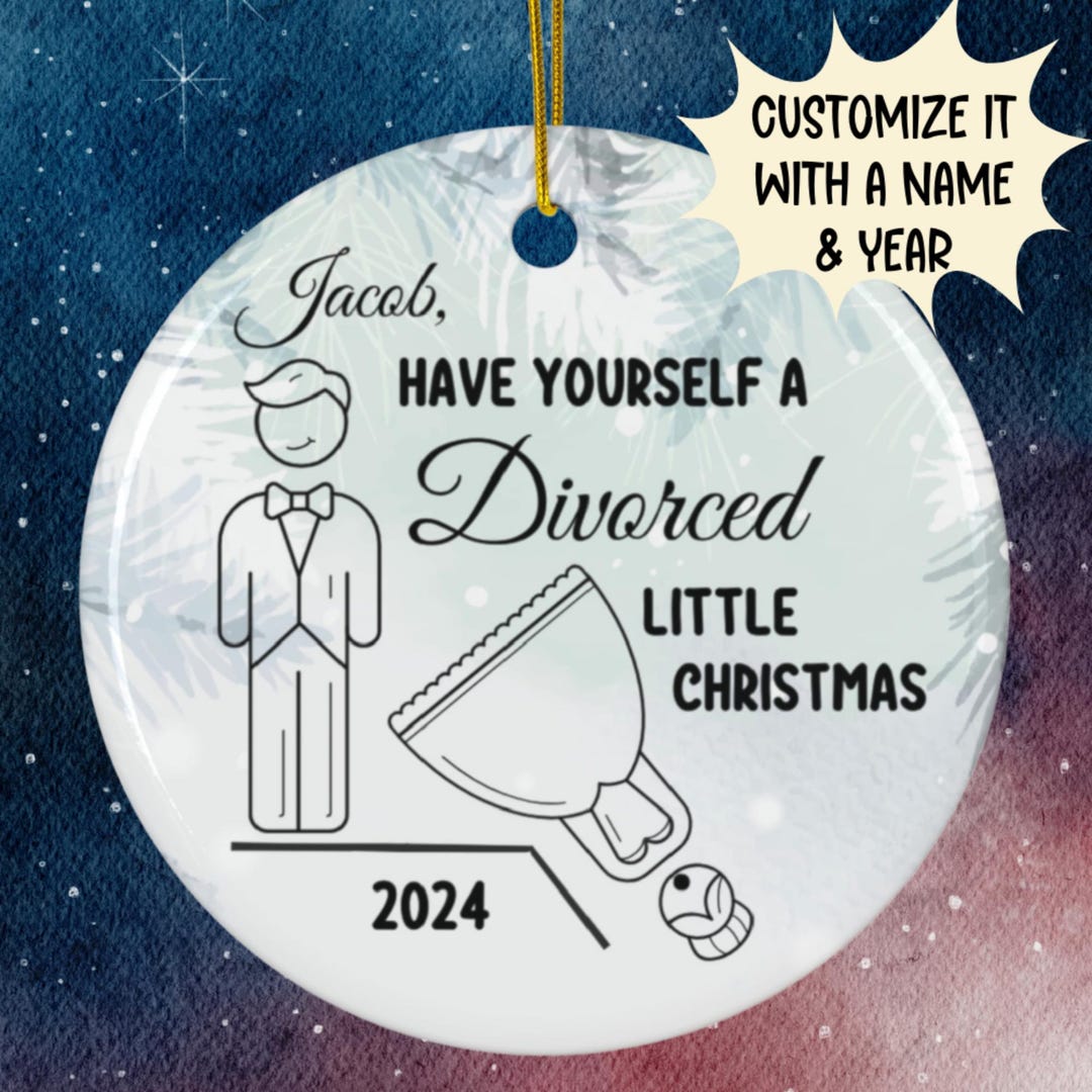 Custom 'divorced Little Christmas' Ornament: Encouragement Gift - Etsy