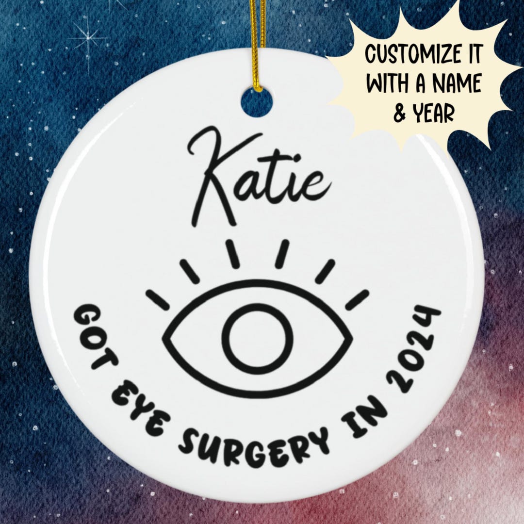 Personalized Eye Surgery Ornament: Get Well Gift - Etsy