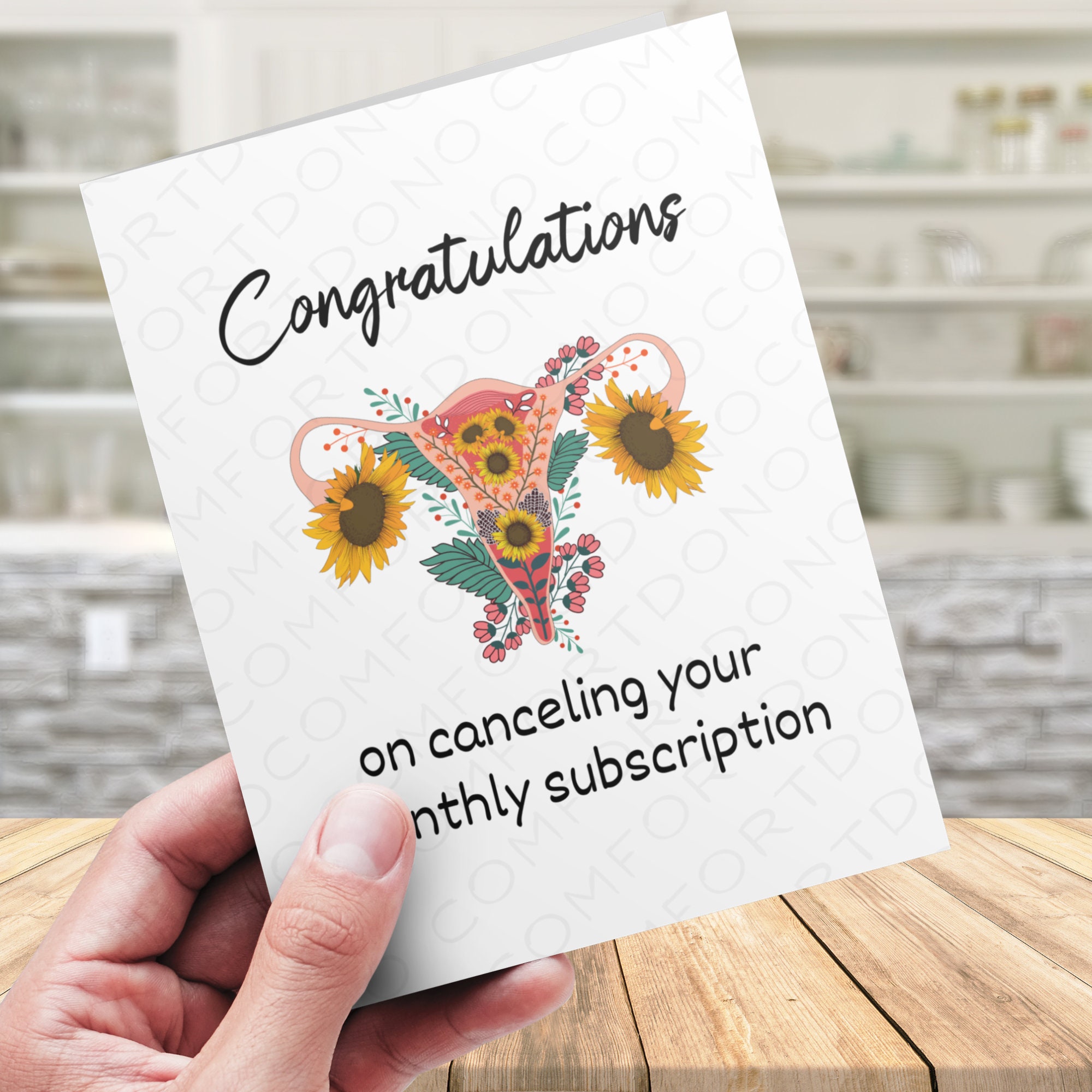 Funny Hysterectomy Card Printable Card Digital Download Friendship Gift ...
