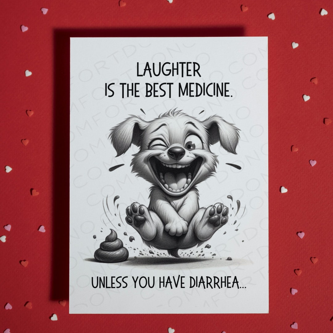 Funny Gift for Her Him Get Well Greeting Card Recovery Encouragement ...