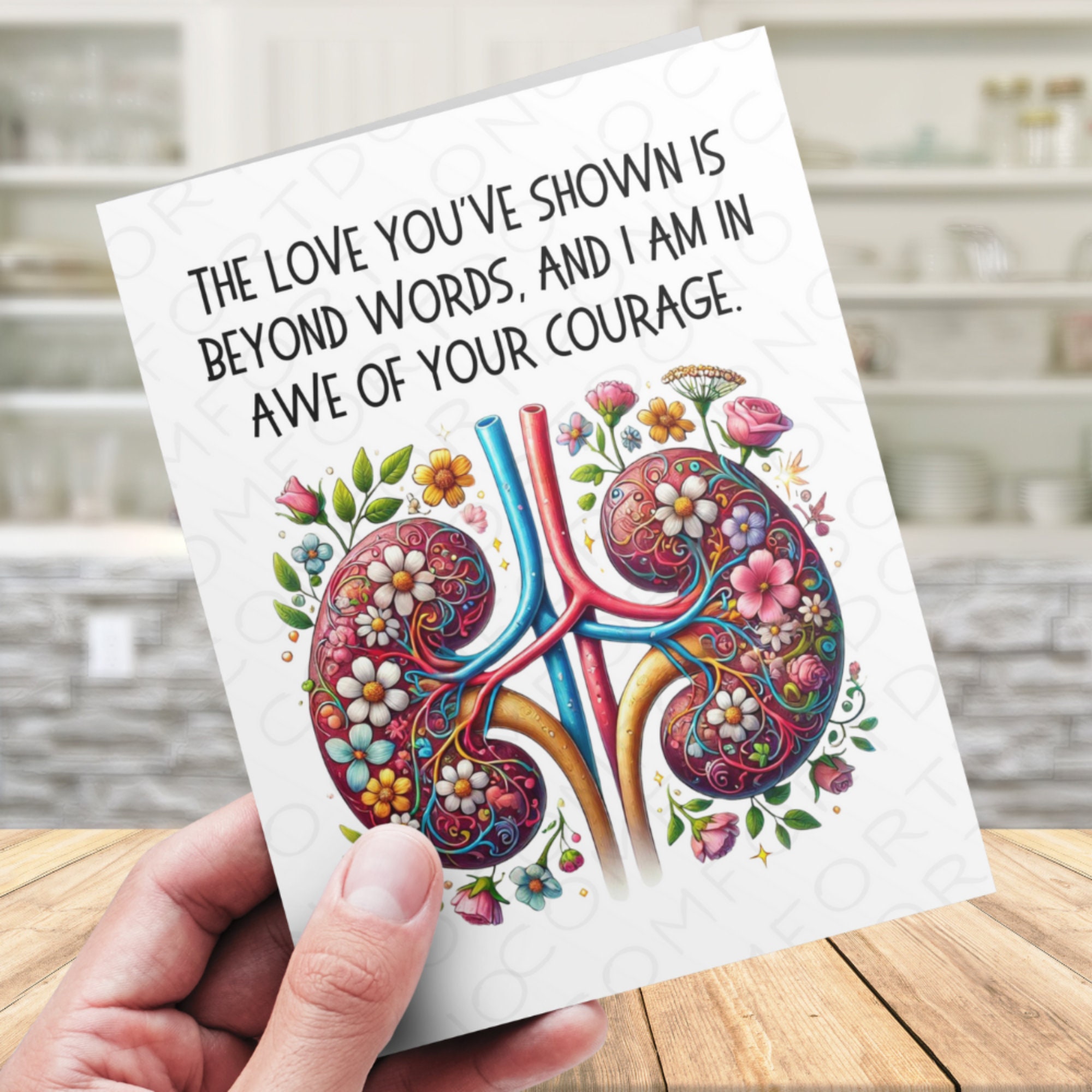 Kidney Donor Greeting Card: Transplant Thank You Gift - Etsy