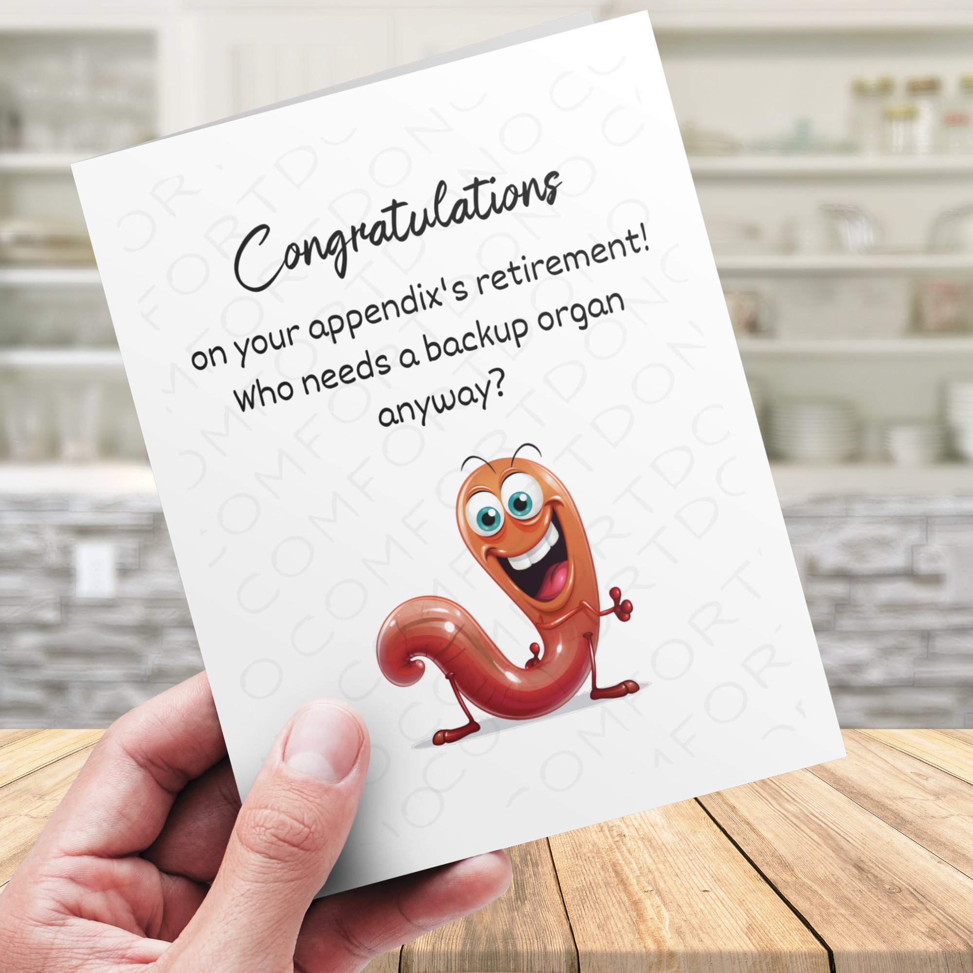 Get Well Soon Greeting Card Appendix Card Printable Card Digital ...