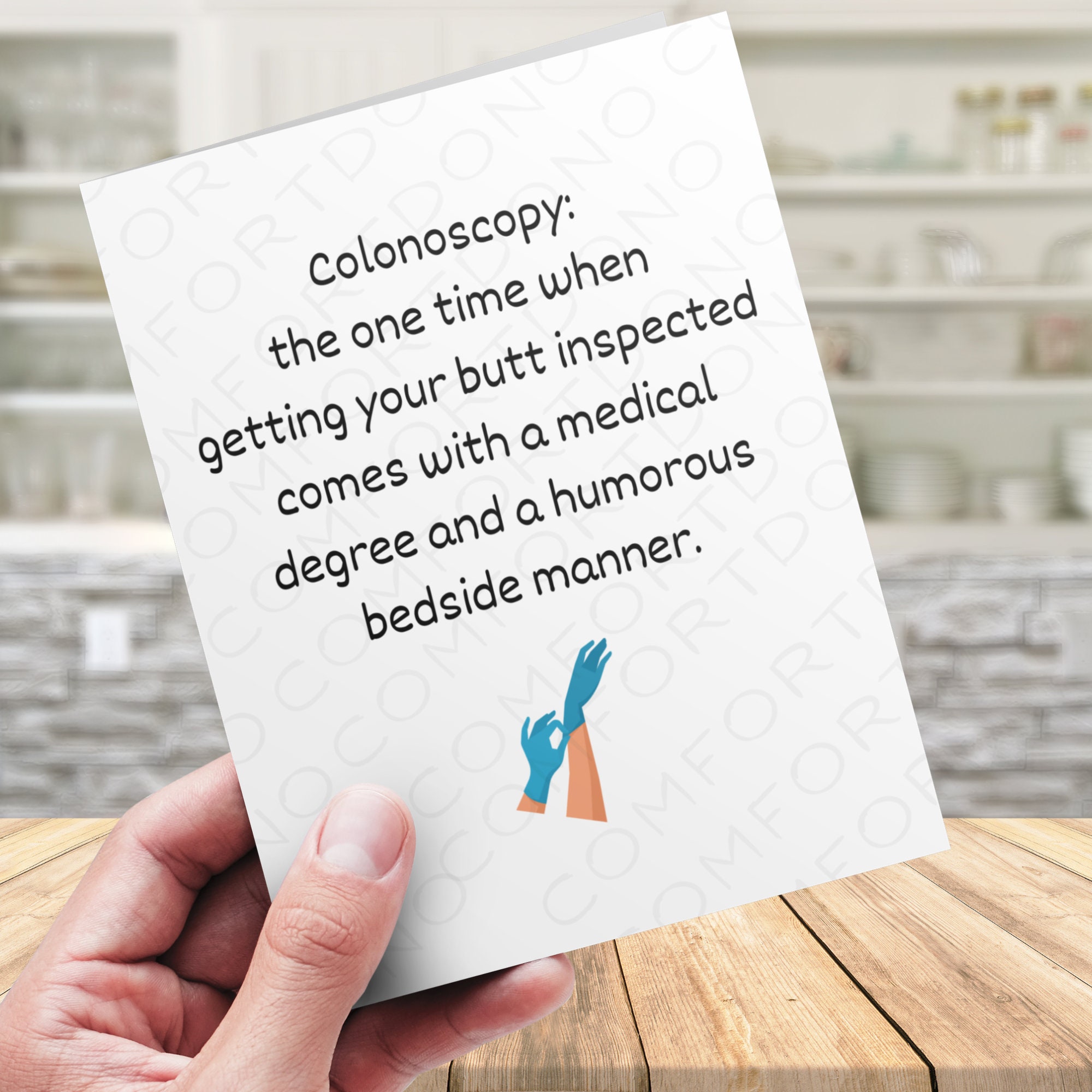 Funny Colonoscopy Card Printable Card Digital Download Friendship Gift ...