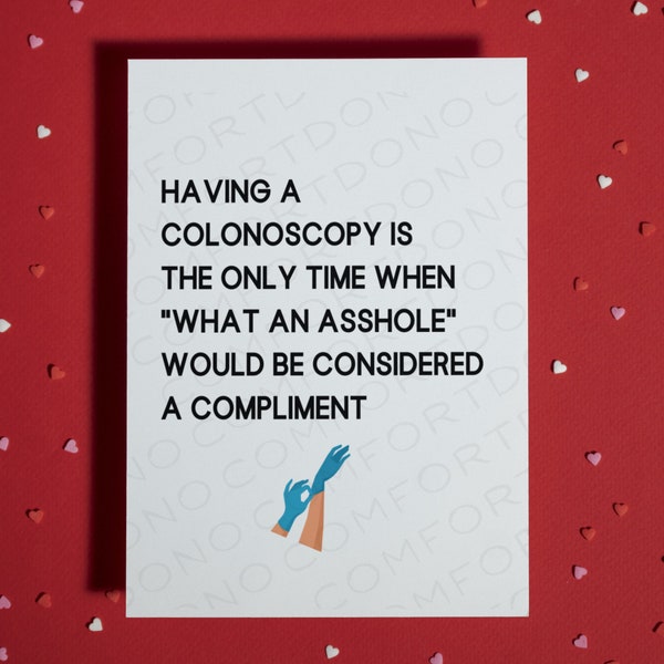 Colonoscopy Greeting Card - Etsy