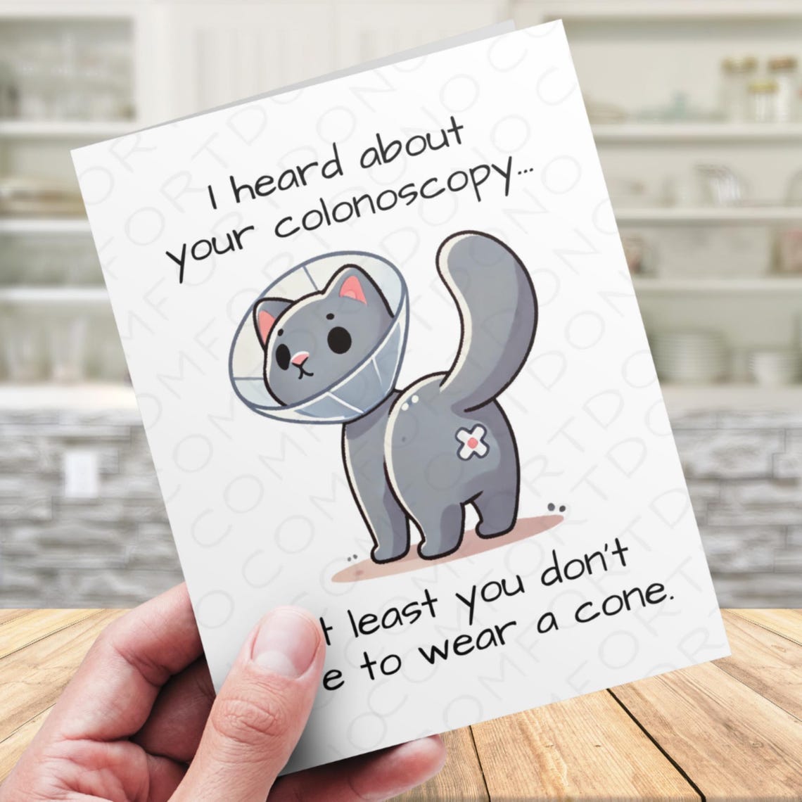 Funny Colonoscopy Cat Card: Get Well Gift (digital Download) - Etsy