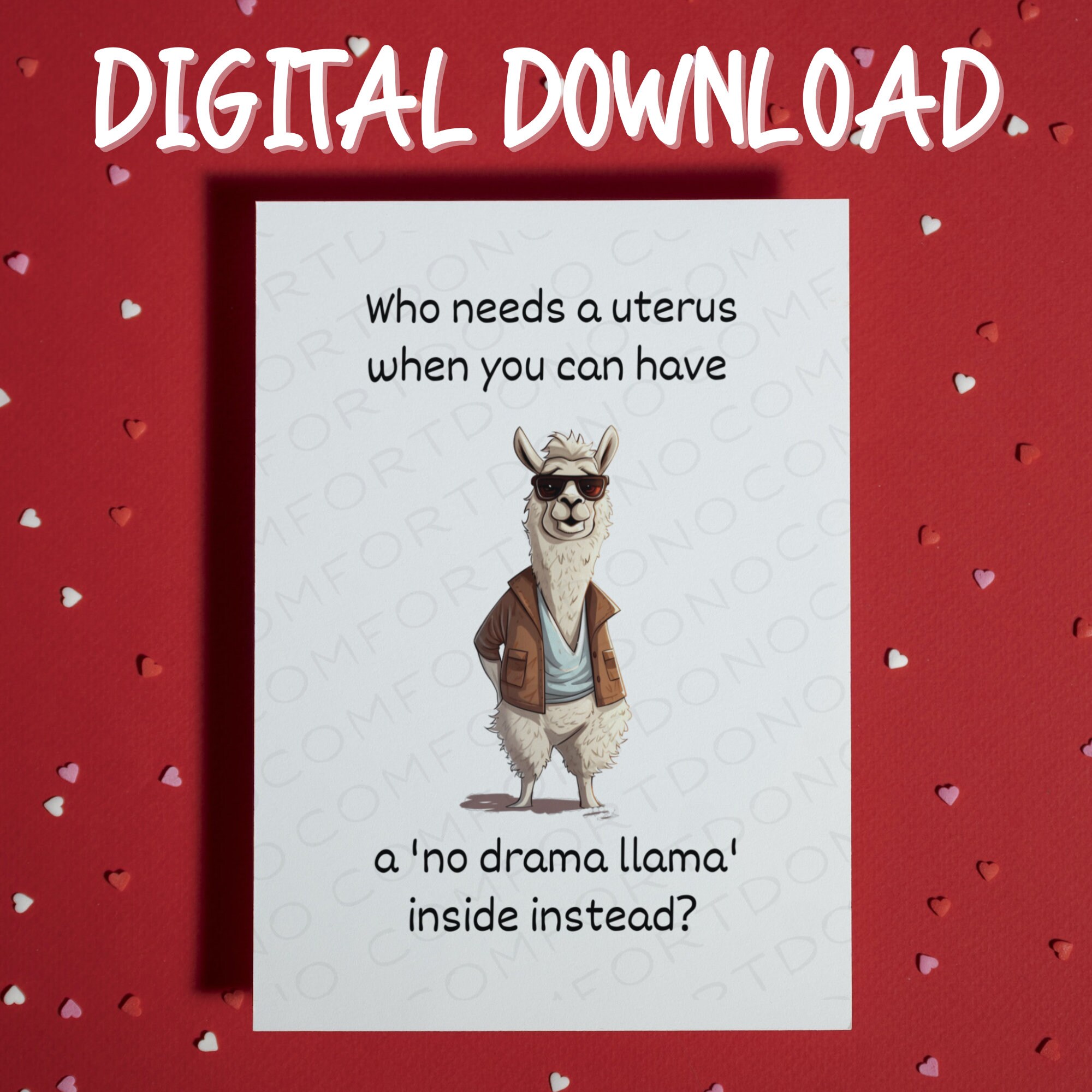 Funny Hysterectomy Card Printable Card Digital Download Friendship Gift ...