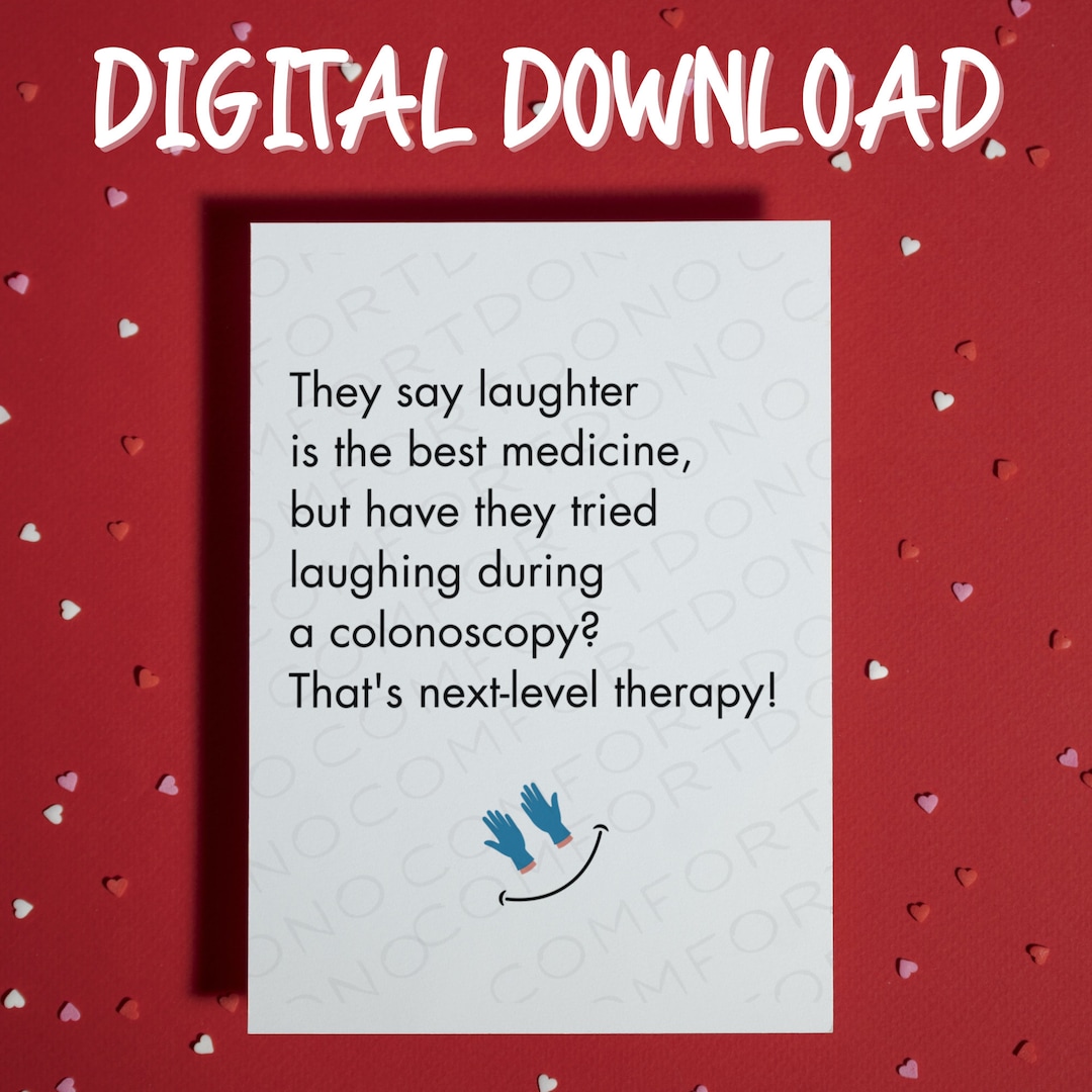 Funny Colonoscopy Card • Printable Card • Digital Download • Friendship ...