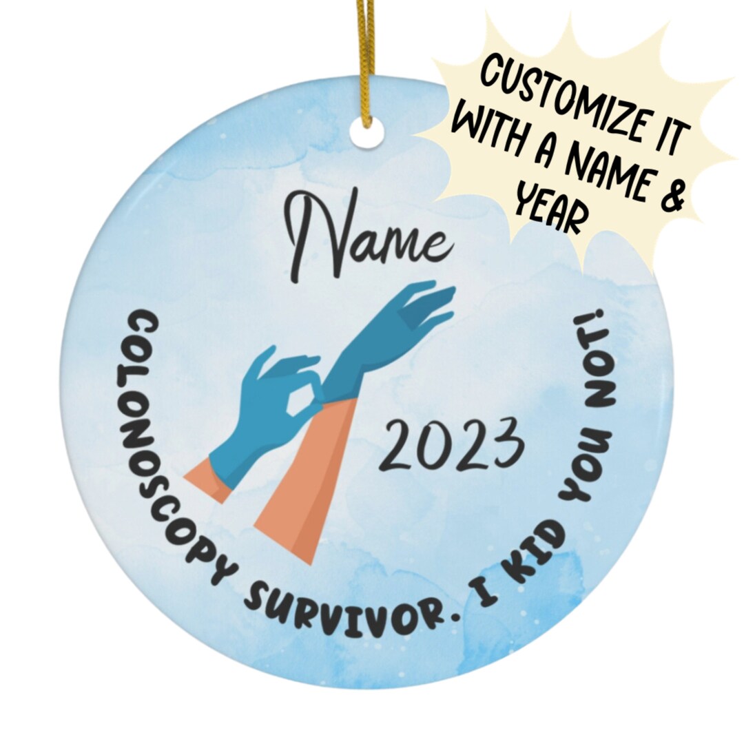 Personalized Colonoscopy Survivor Ornament: Custom Endoscopy Gift - Etsy