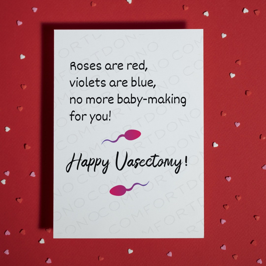 Vasectomy Card Blank Greeting Card Greeting Card Encouragement Gift ...