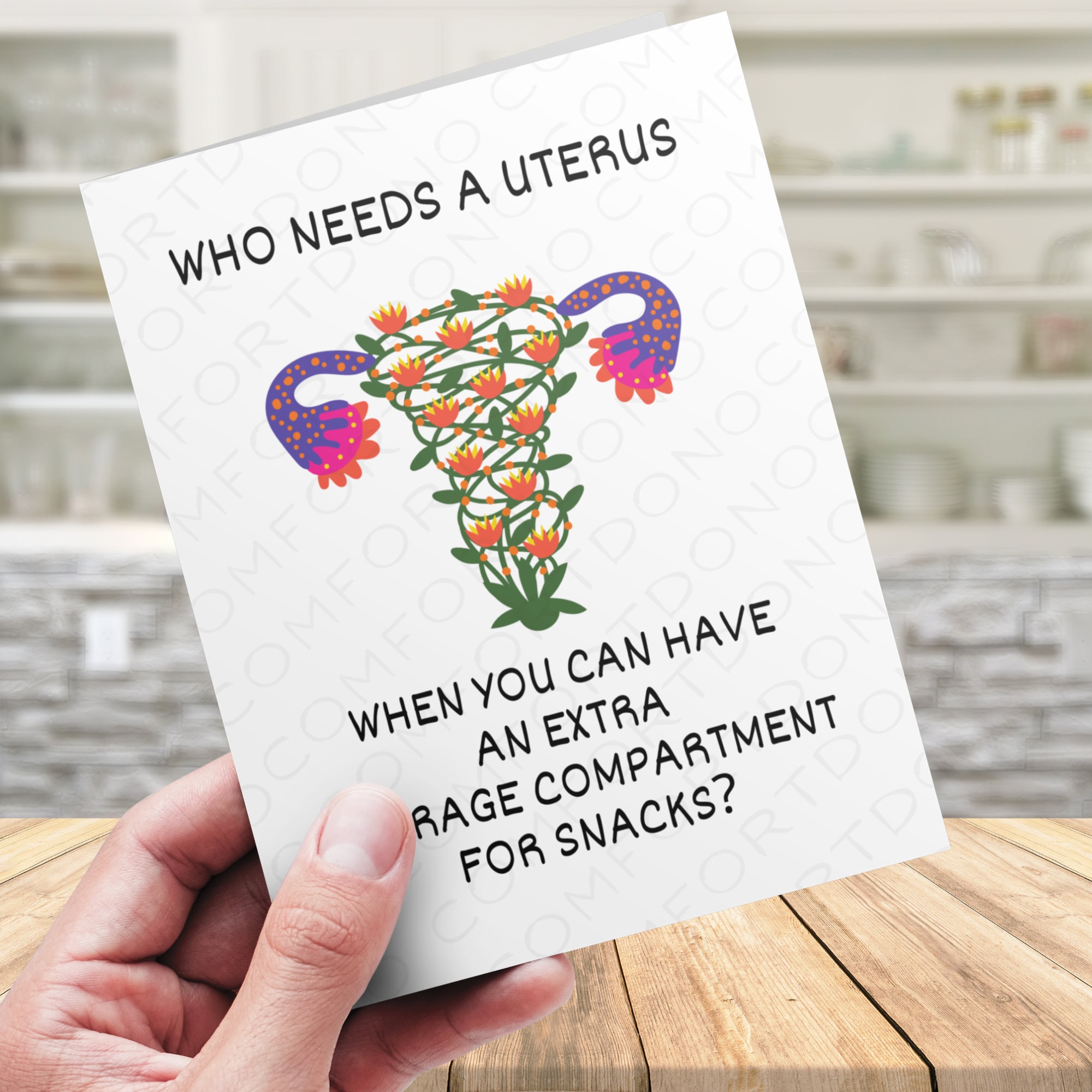 Funny Hysterectomy Card Printable Card Digital Download Friendship Gift ...