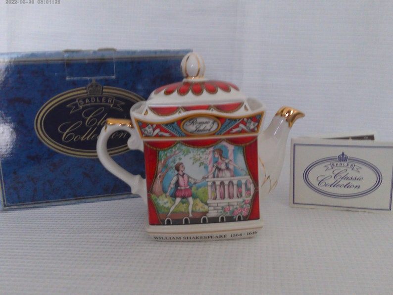 Romeo and Juliet Teapot Sadler Classic Collection - Etsy