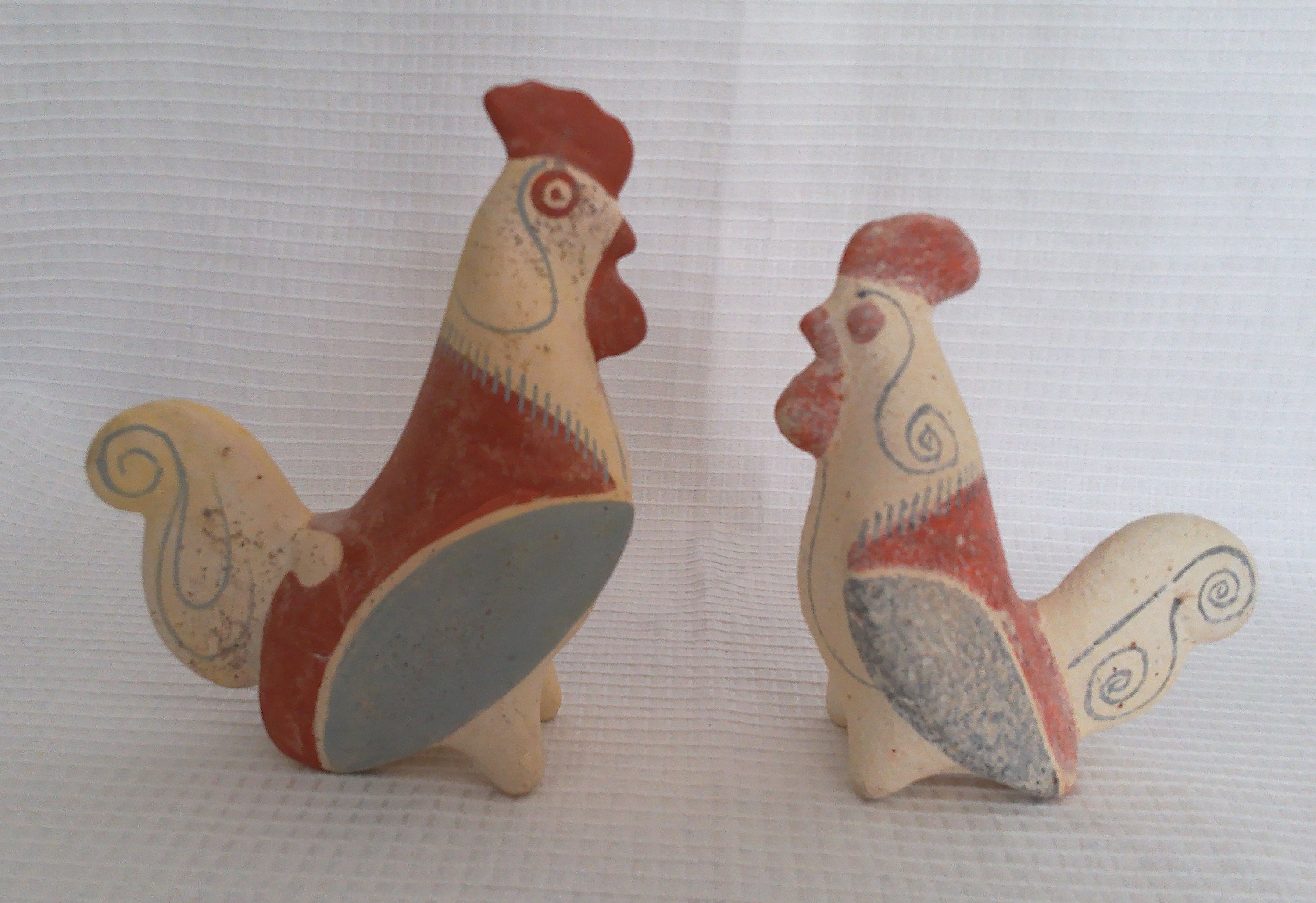 Greek "ancient Art Style" Chickens - 1983 - Etsy
