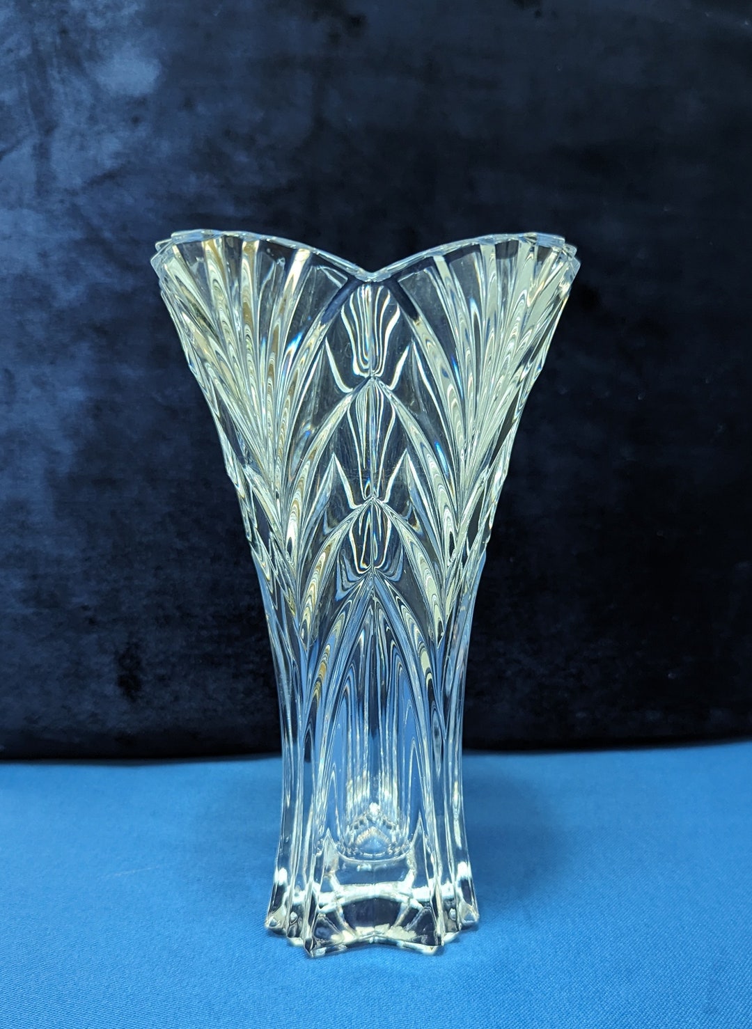 Marc Aurel Nachtmann Crystal Vase - 8" - Made in Germany - Etsy