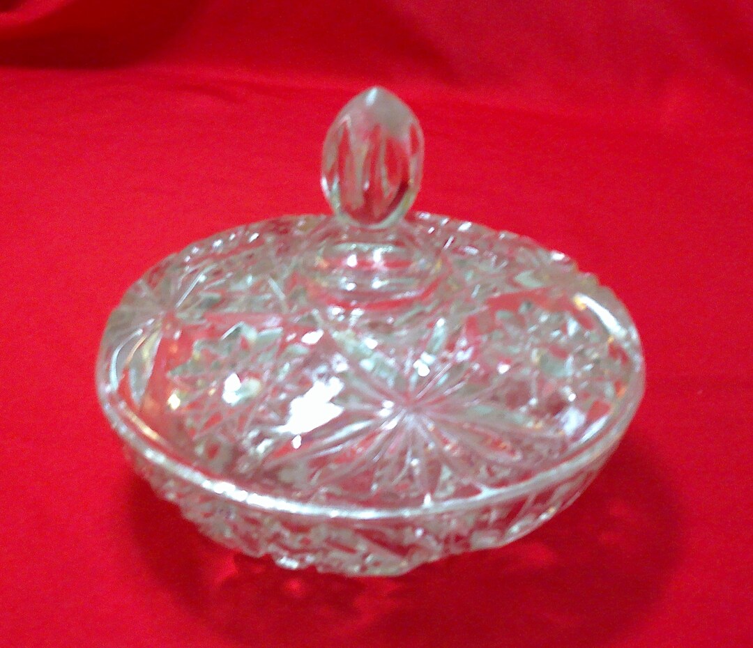Vintage Anchor Hocking Star of David Candy Dish - Etsy