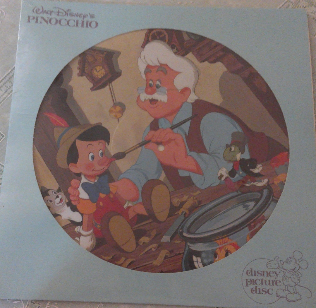 Walt Disney Picture Disc Pinocchio 1980 - Etsy