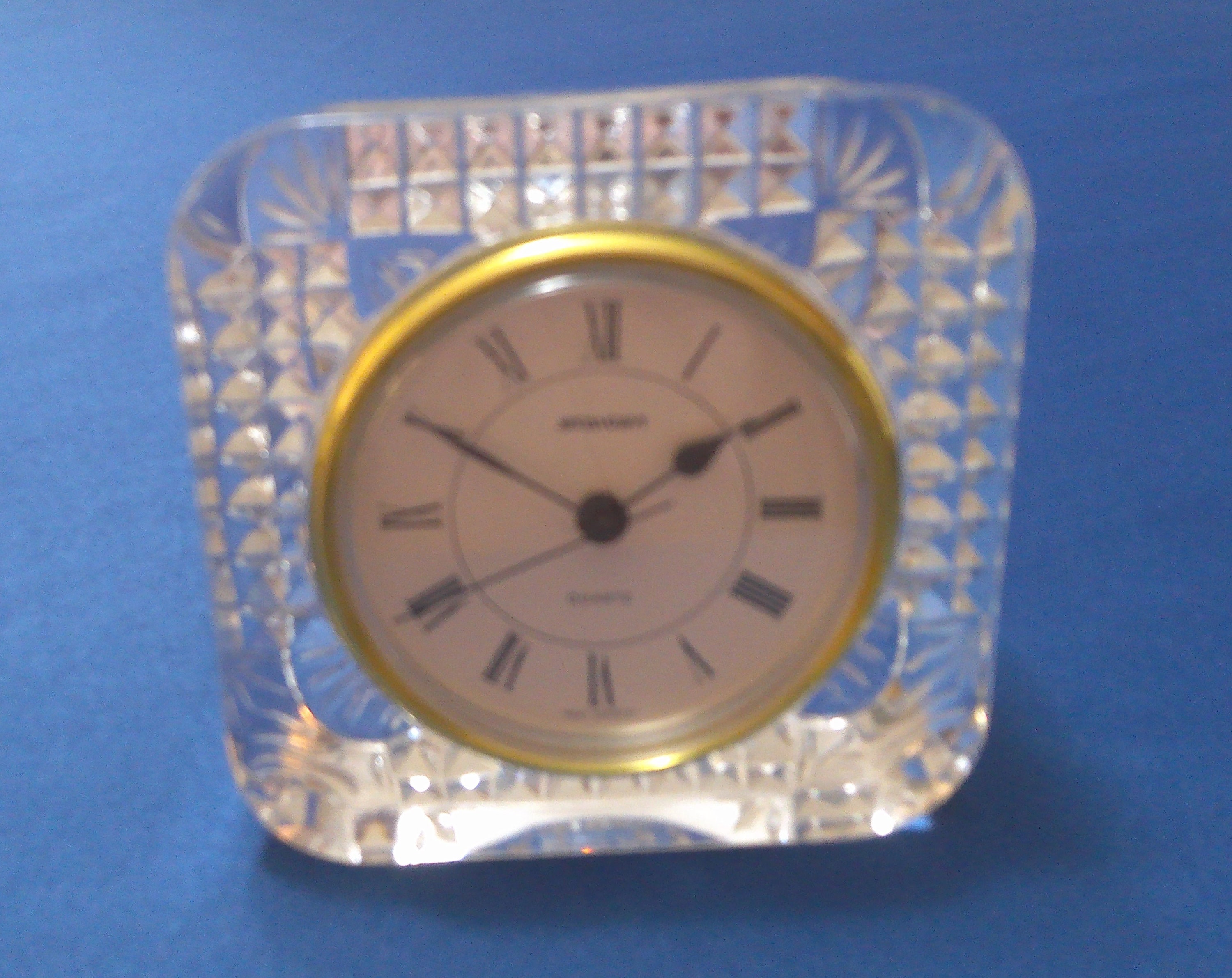 Mikasa 'ashley' Crystal Mantle Clock Germany - Etsy