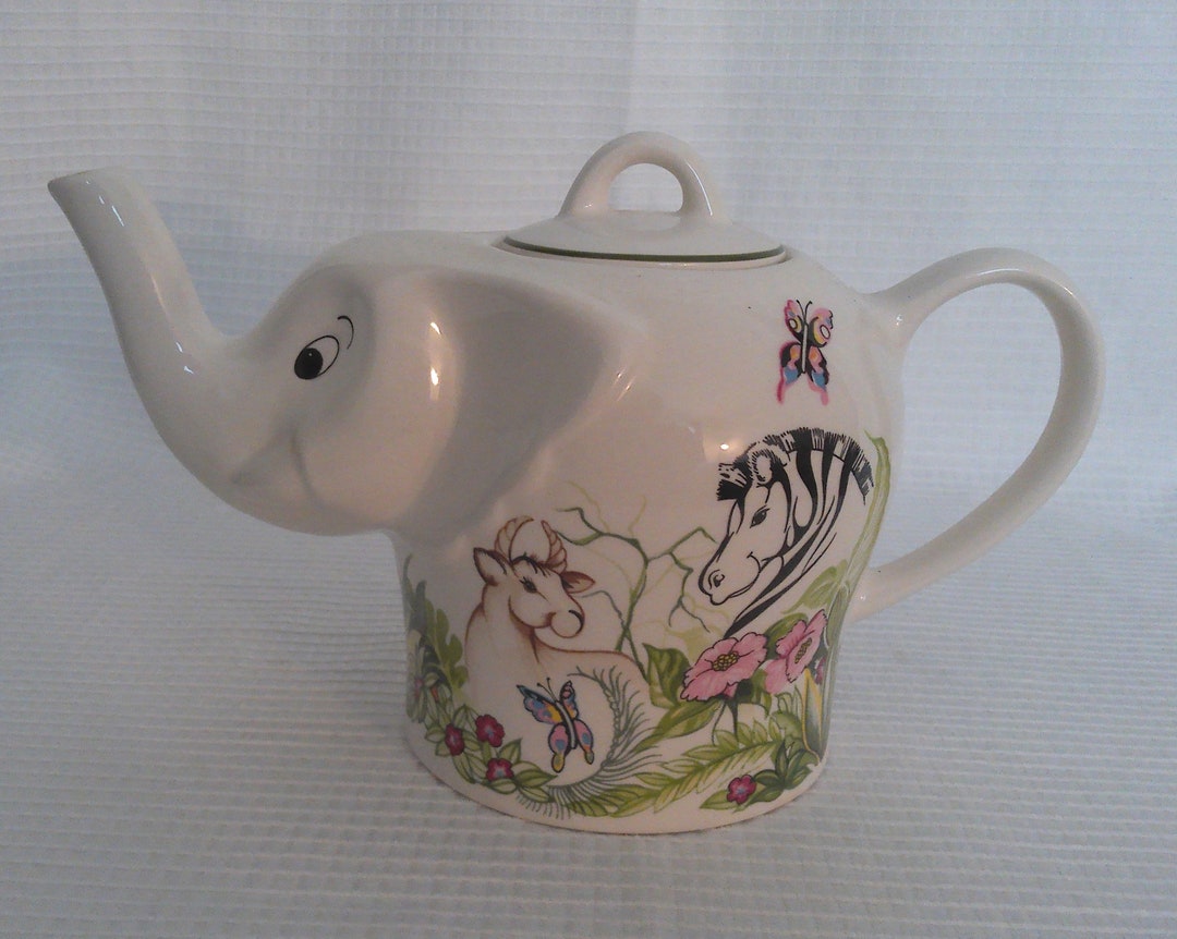 Vintage Wade African Elephant Tea Pot - Etsy