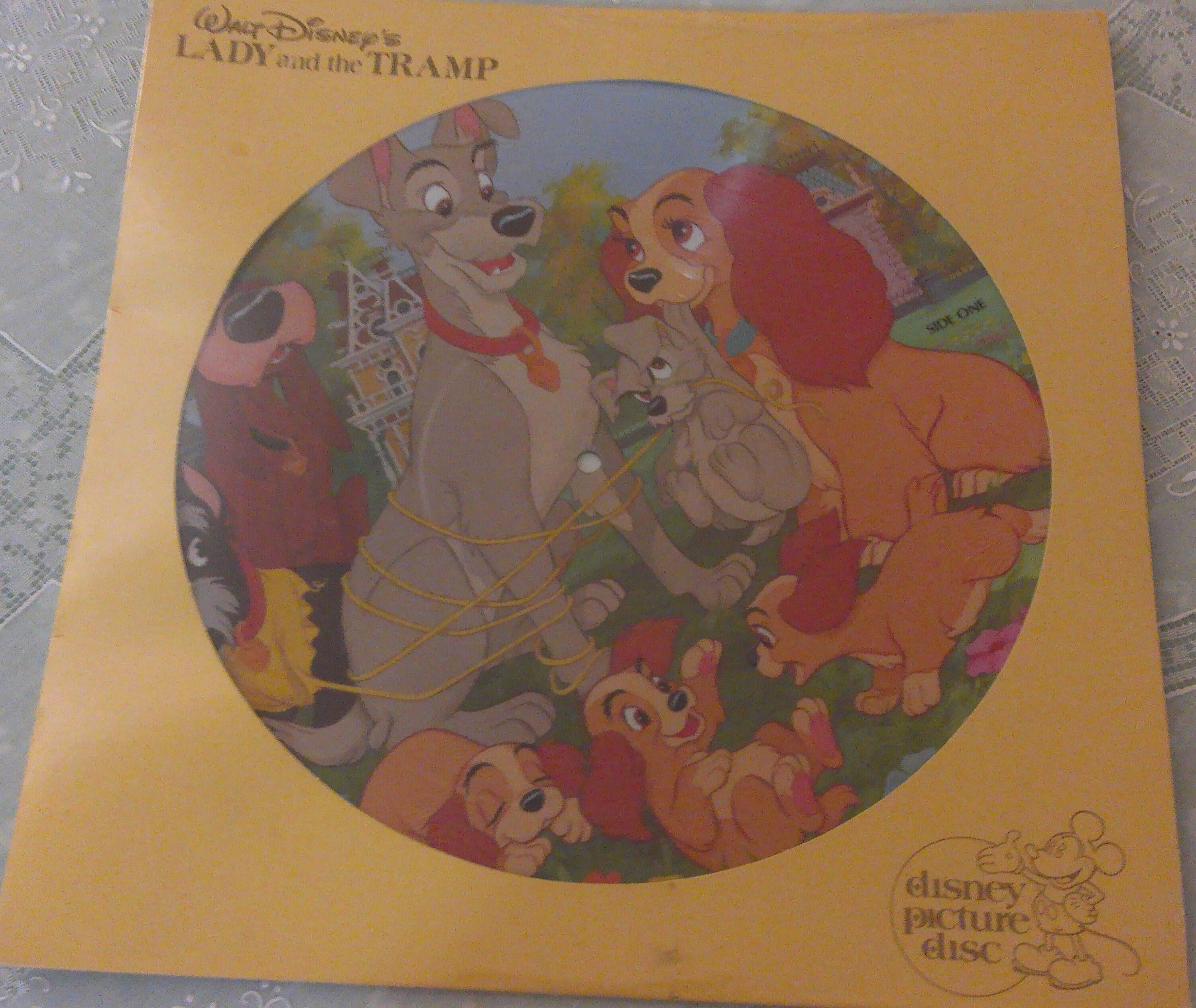 Walt Disney's Lady and the Tramp Picture Disc 1980 - Etsy