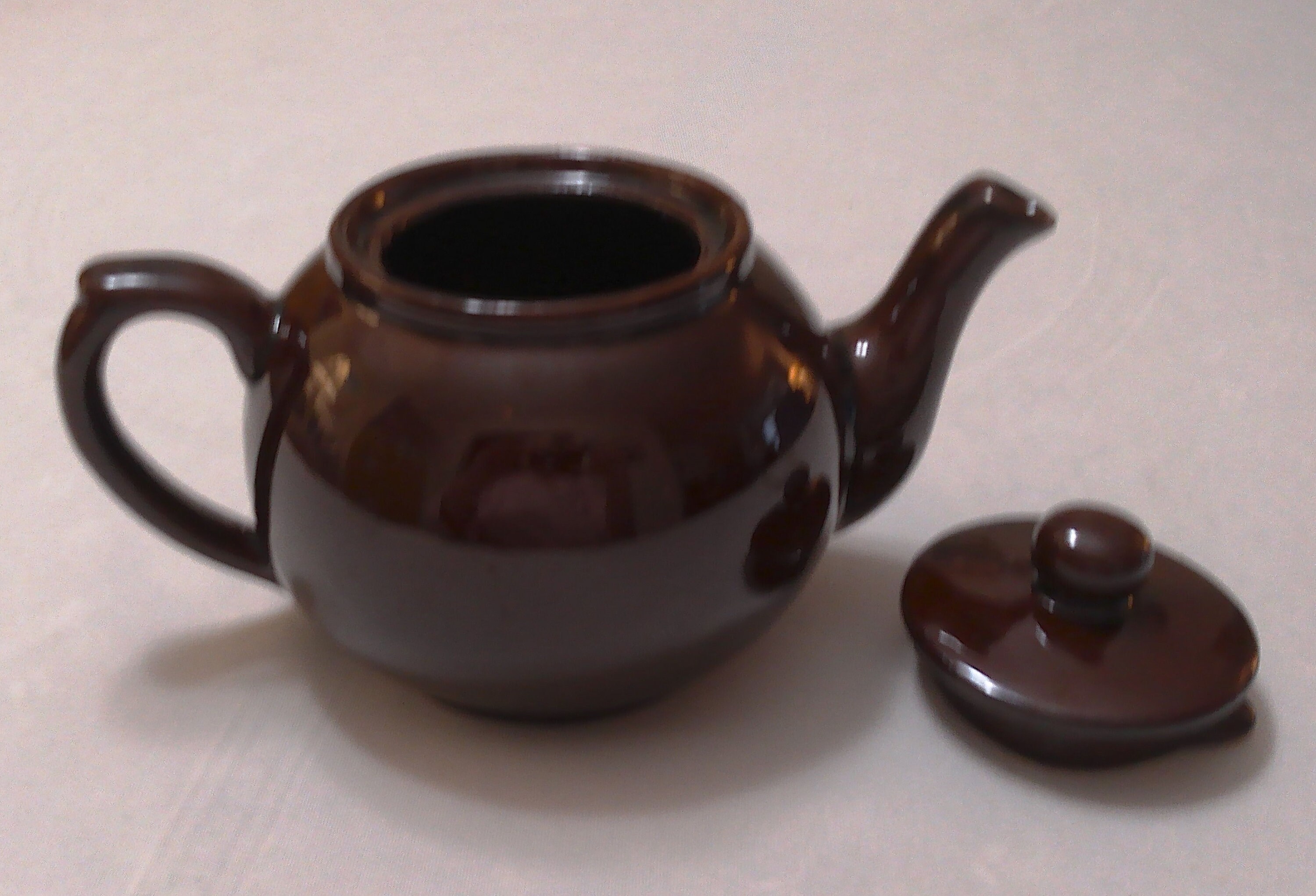 Vintage Brown Glazed Two Cup Teapot - Etsy