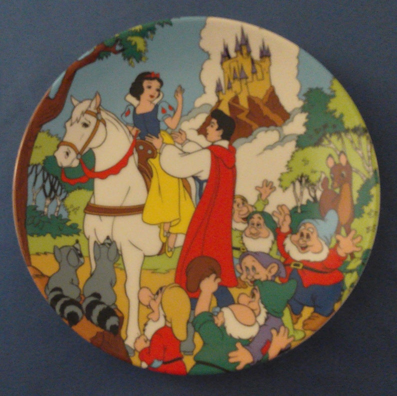 Disney's Snow White and the Seven Dwarfs Plate Collection 1980's - Etsy