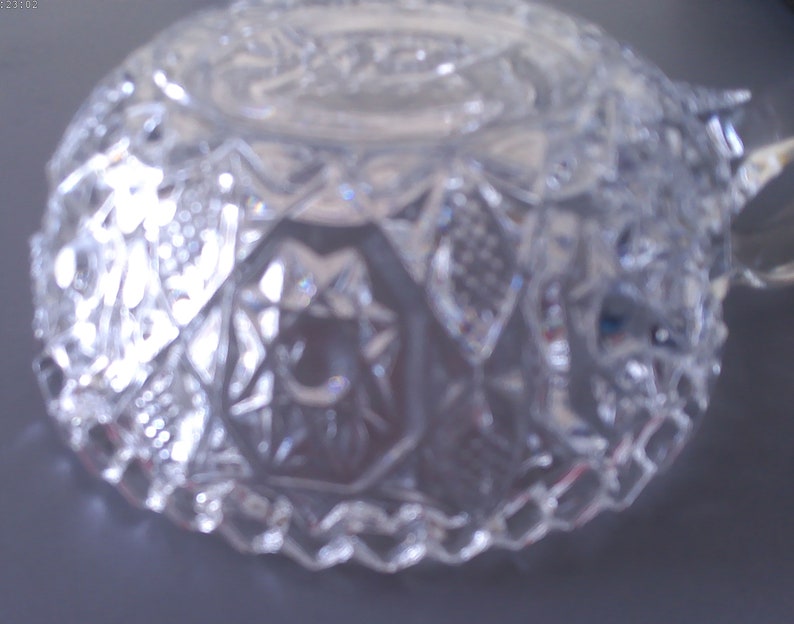 Vintage Cut Glass Nappy Dish - Etsy