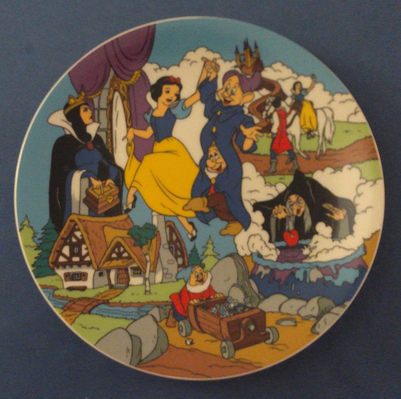 Disney's Snow White and the Seven Dwarfs Plate Collection - Etsy