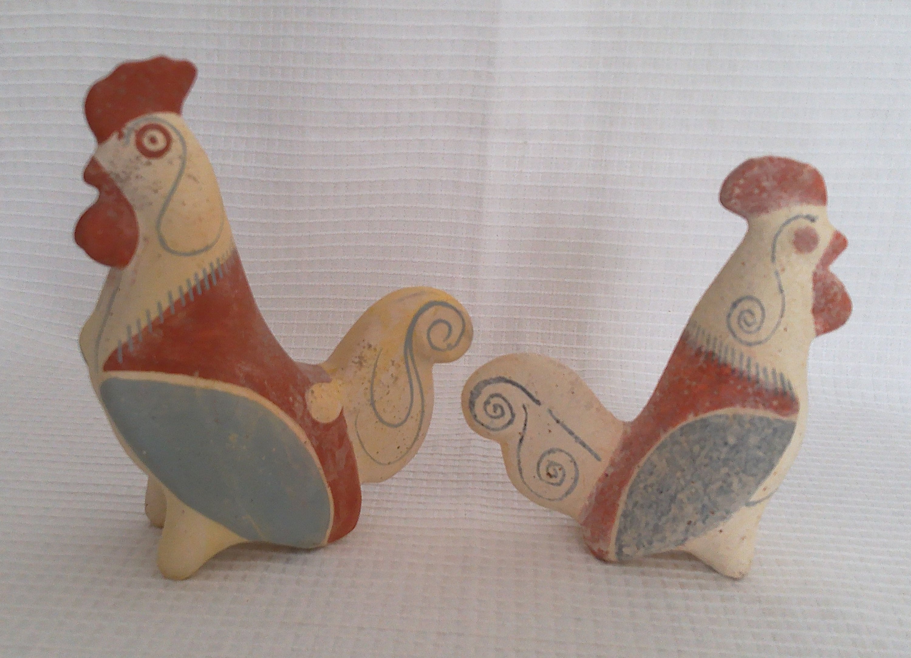 Greek "ancient Art Style" Chickens - 1983 - Etsy