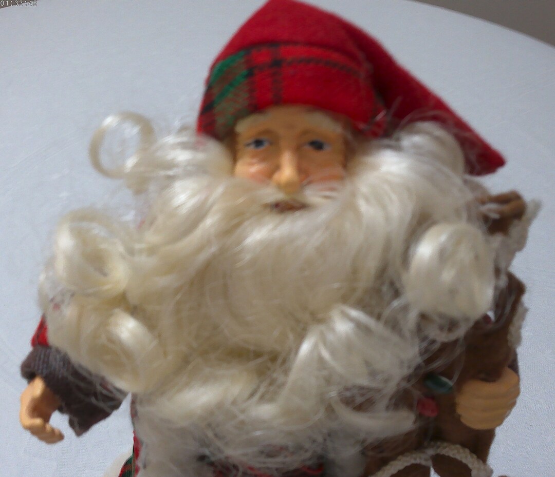 Treetop or Tabletop Santa - 1990's - Etsy