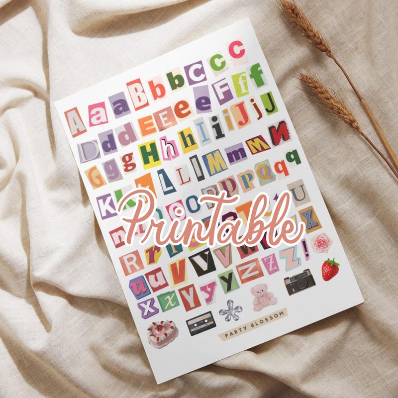Magazine Letters Cutout - Etsy