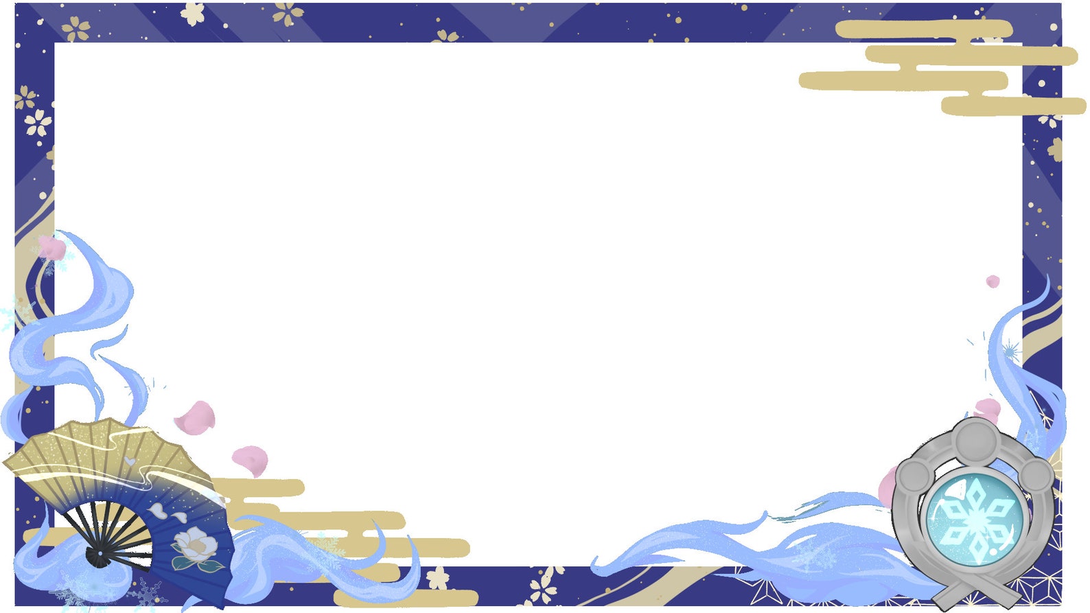 Twitch Stream Webcam Overlay Genshin Ayaka Cute Stream Overlay Anime ...