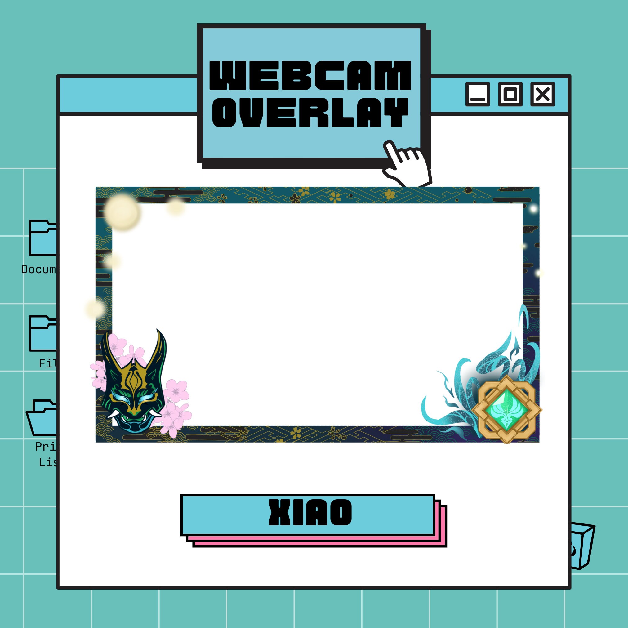 Twitch Stream Webcam Overlay Genshin Xiao Cool Stream Overlay Anime ...
